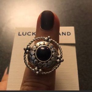 Lucky Brand | Jewelry | New Statement Ring Silver W Blue Stone | Poshmark
